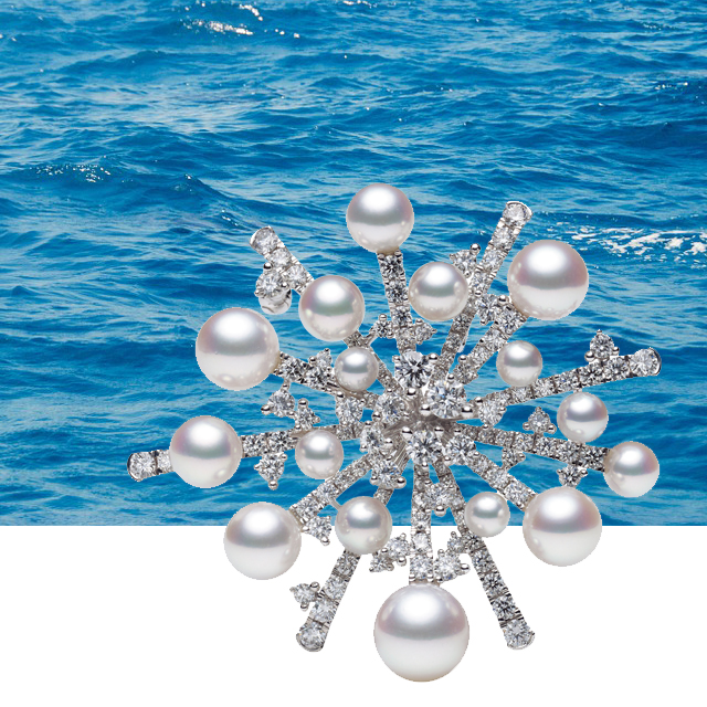 Большой всплеск: жемчужная брошь Mikimoto Splash | Mercury
