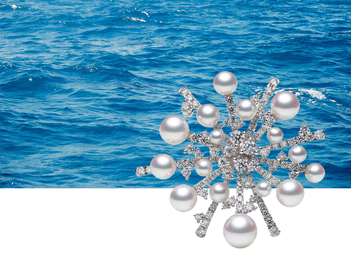 Большой всплеск: жемчужная брошь Mikimoto Splash | Mercury