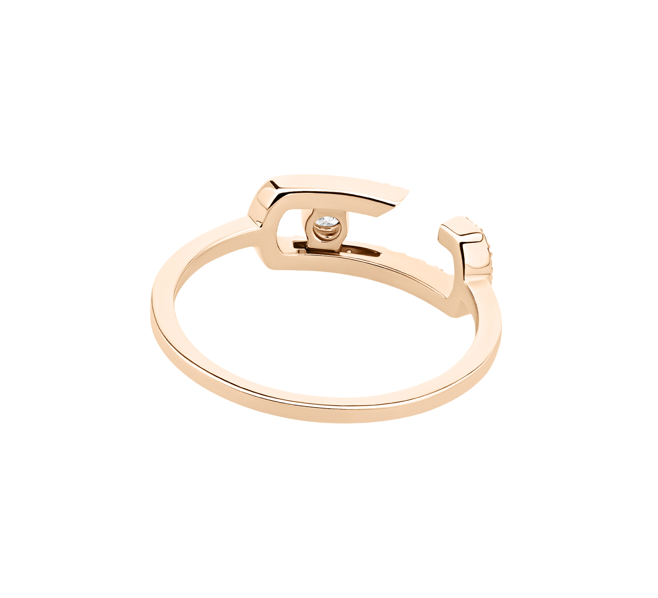 Кольцо MESSIKA Move Addiction 06832-PG, розовое золото, бриллианты ...