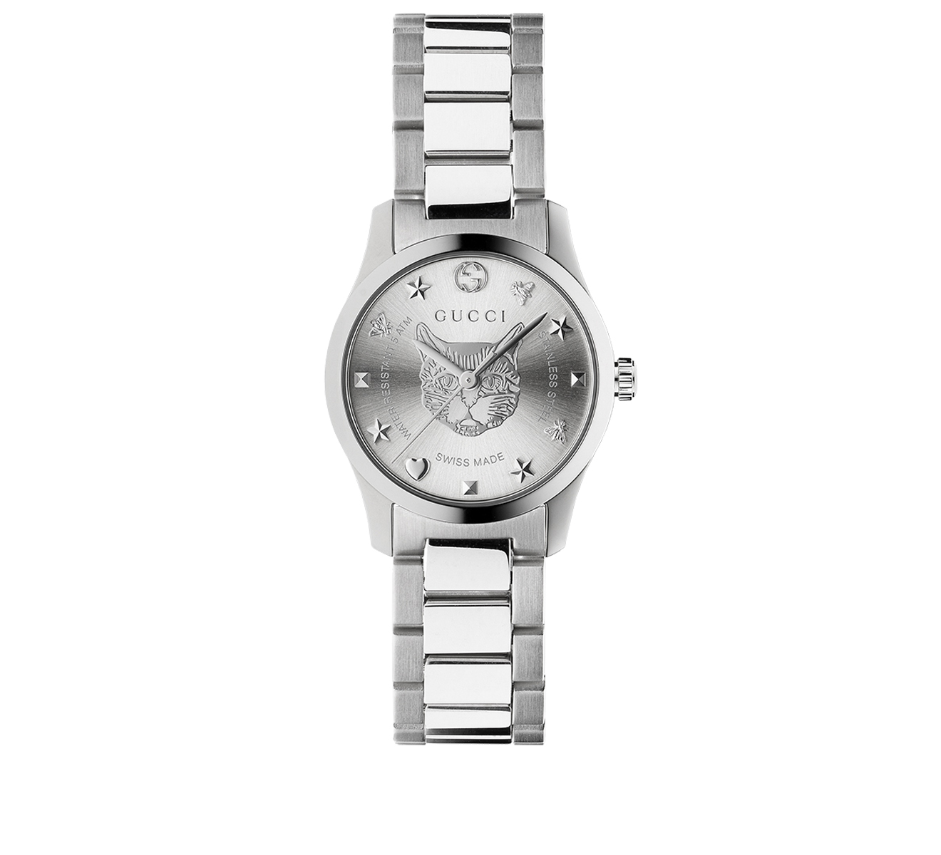 Часы G-Timeless Gucci G-Timeless YA126595, 27 мм, сталь, кварцевый ...