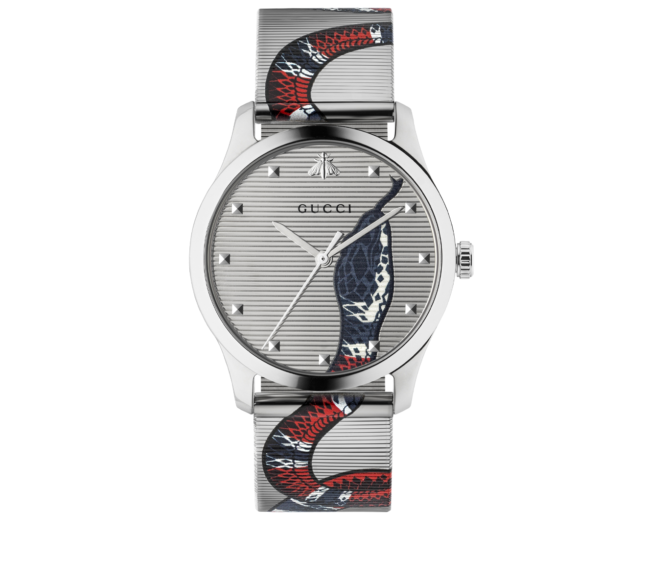 Часы G-Timeless Gucci G-Timeless YA1264123, 38 мм, сталь, кварцевый ...