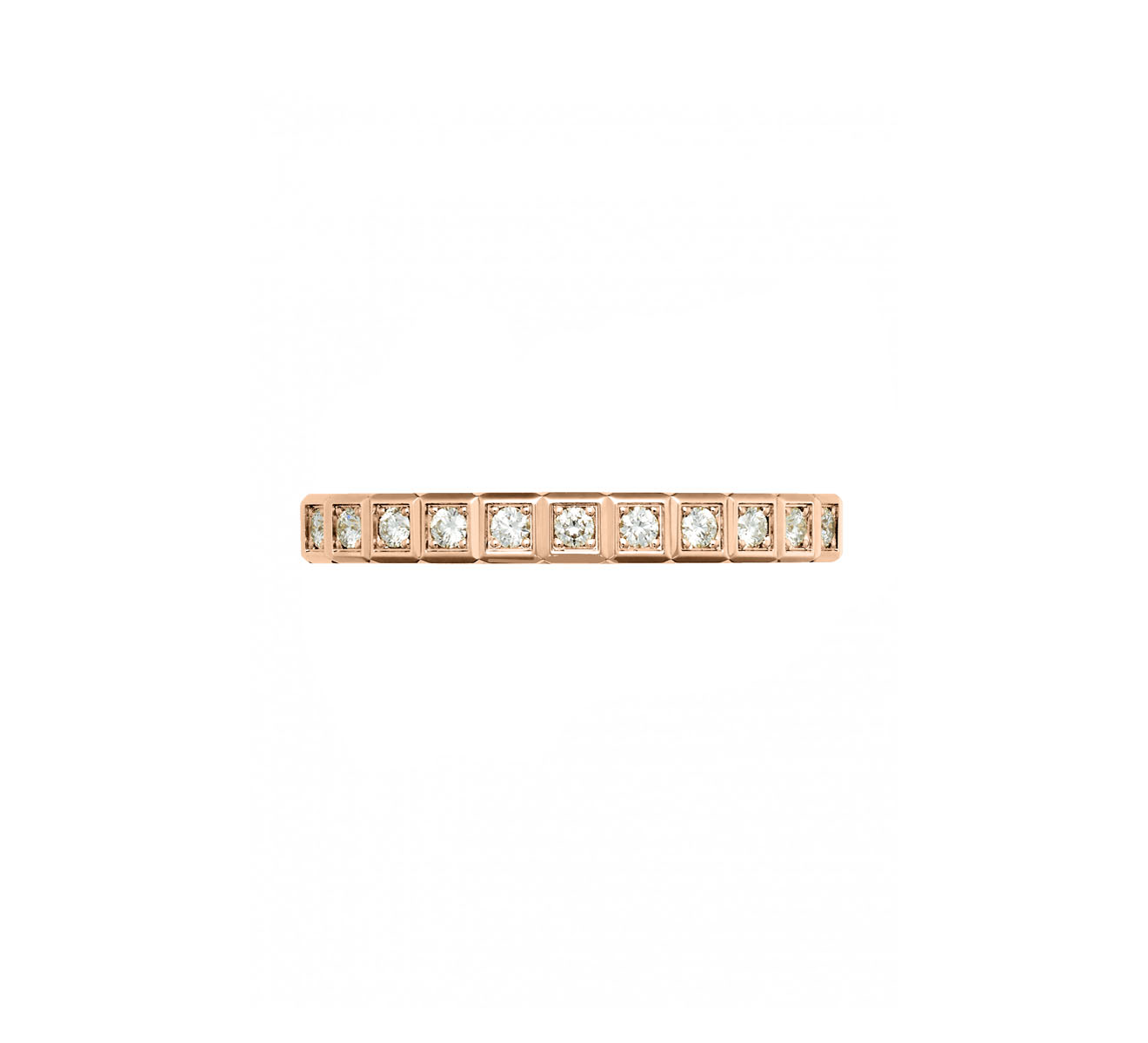 Кольцо Ice Cube Chopard Ice Cube 827702-5259, розовое золото, бриллианты | Mercury