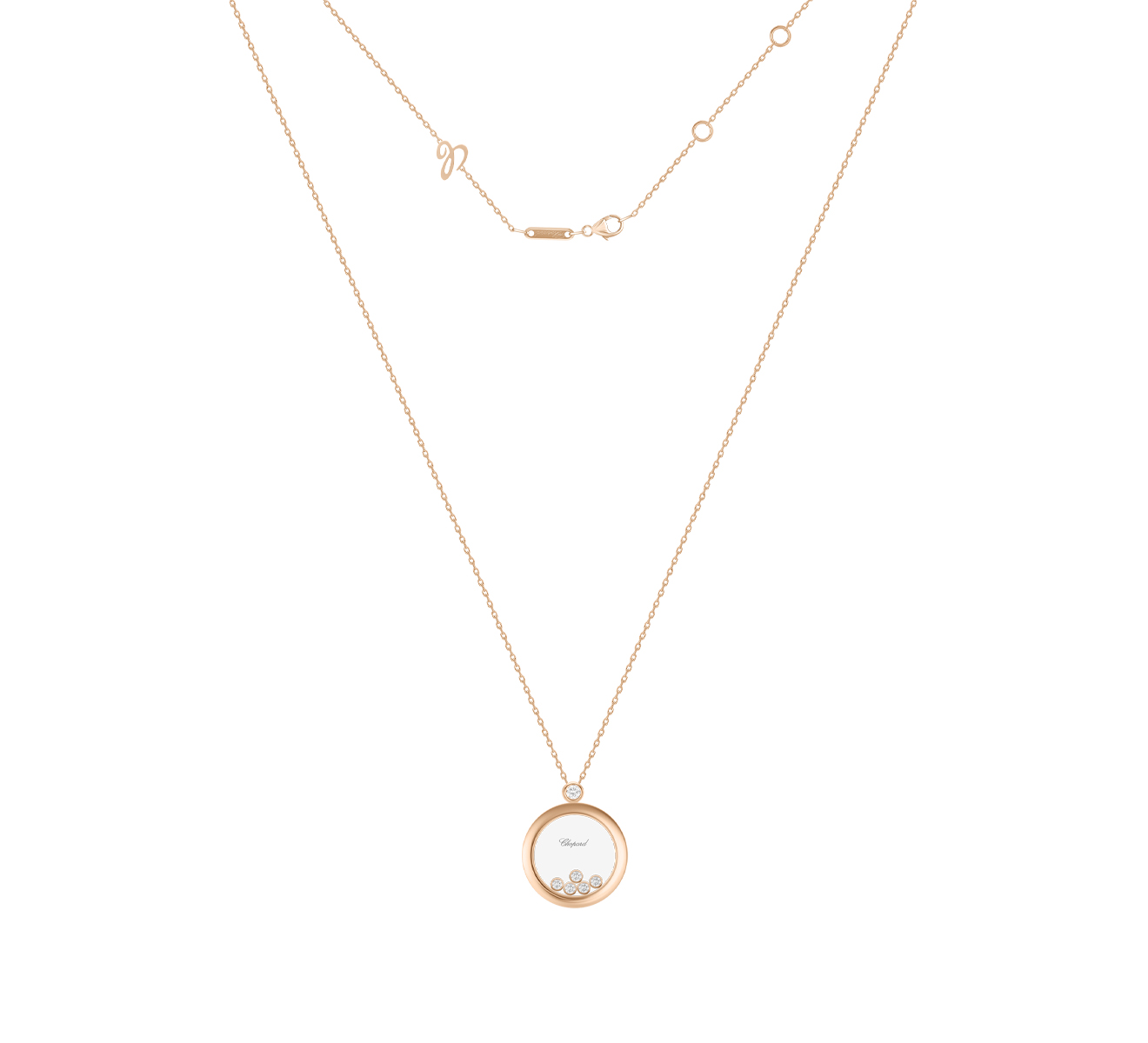 Кулон Chopard Icons 799434-5001, розовое золото, бриллианты | Mercury