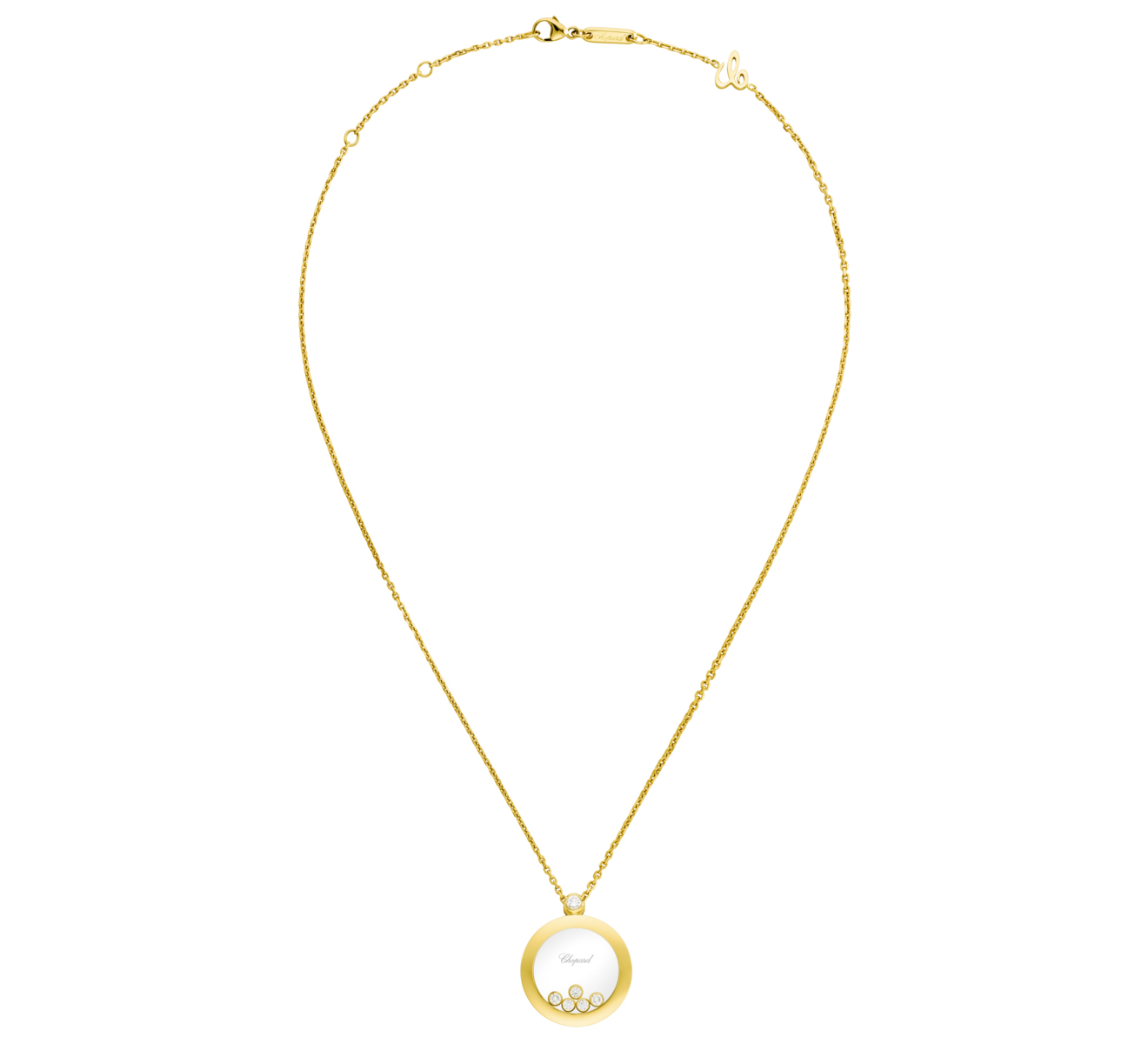 Кулон Chopard Icons 799434-0001, жёлтое золото, бриллианты | Mercury