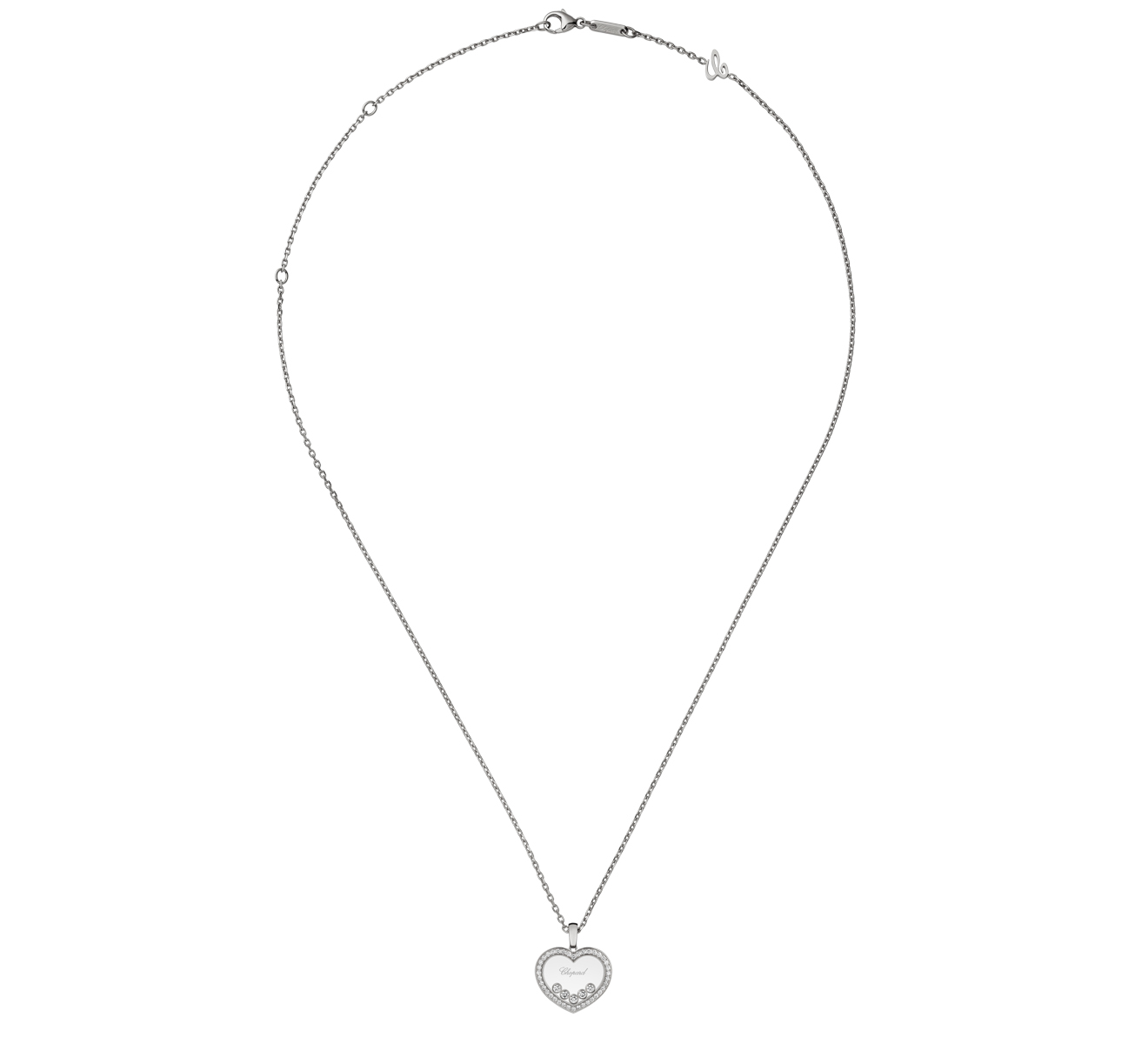 Кулон Chopard Happy Diamonds 79A038-1201, белое золото, бриллианты | Mercury