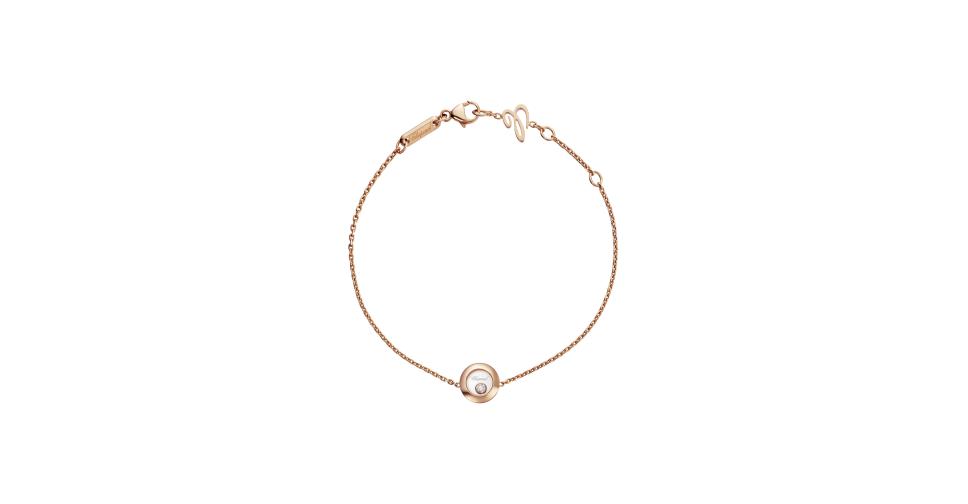 Браслет Icons Round Chopard Happy Diamonds 85A017-5001, розовое золото ...