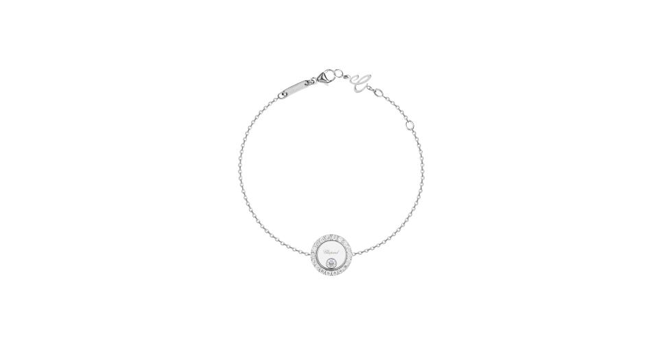 Браслет Icons Round Chopard Happy Diamonds 85A017-1201, белое золото ...