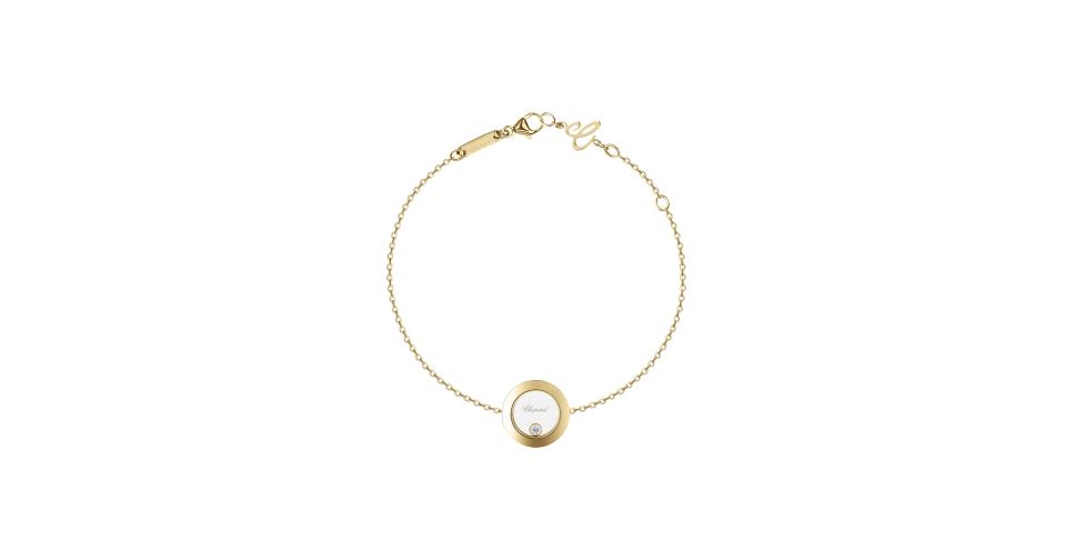 Браслет Icons Round Chopard Happy Diamonds 85A017-0001, жёлтое золото ...