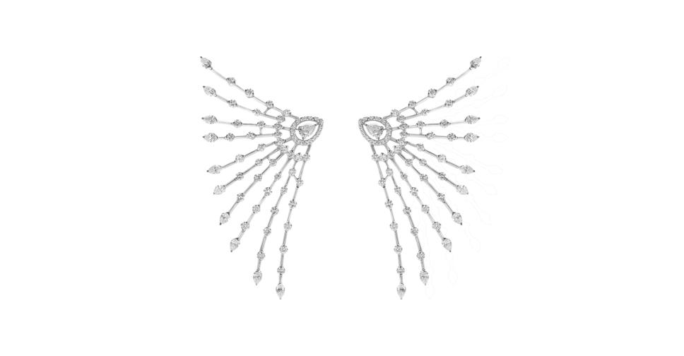 Серьги CASATO Maureen ORX-1207BT-W, белое золото, бриллианты | Mercury