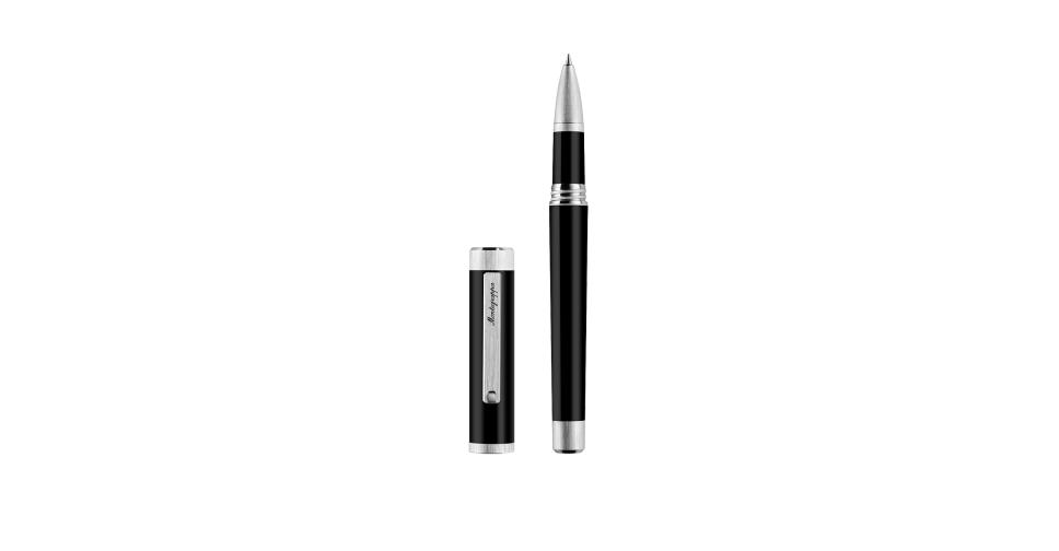 Ручка-роллер Montegrappa Zero ISZEIRIP, отделка палладием, смола ...